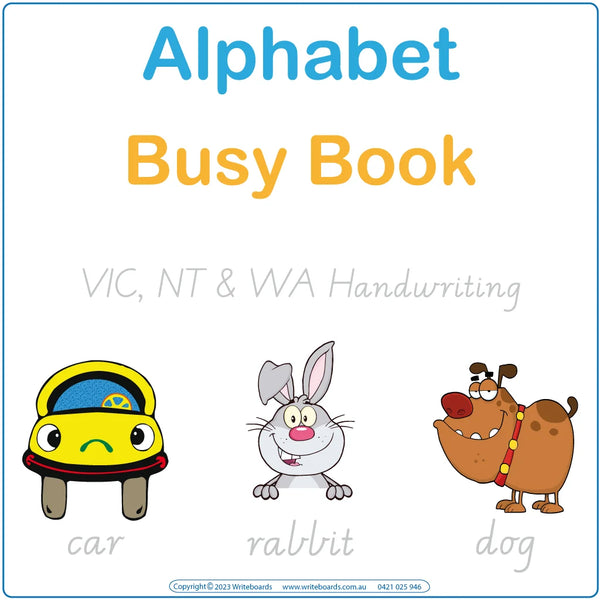 Busy Book Alphabet - VIC, WA & NT Handwriting | Writeboards | Children ...