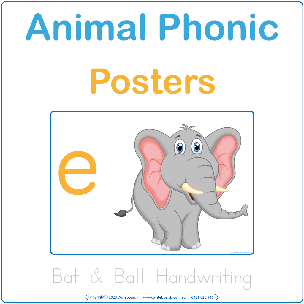 Animal Phonics Posters | Writeboards | Children’s Writing Board