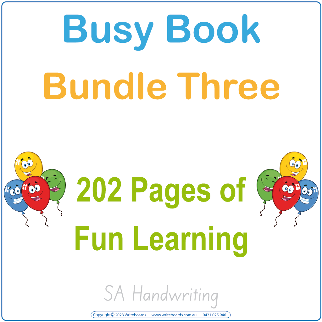 Days of the Week Busy Book with SA Modern Cursive Font | Fun Learning ...