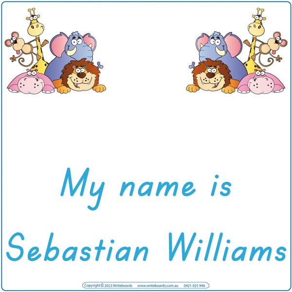 Teach Your Child How to Write Their Name using TAS Modern Cursive Font