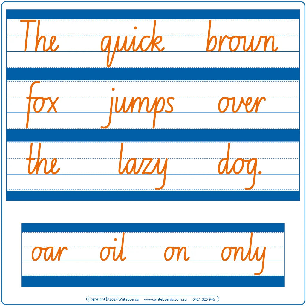 Cursive Writing Pack NSW Foundation Font - Writeboards