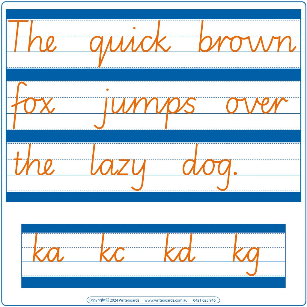 Cursive Writing Pack - SA Modern Cursive Font - Writeboards