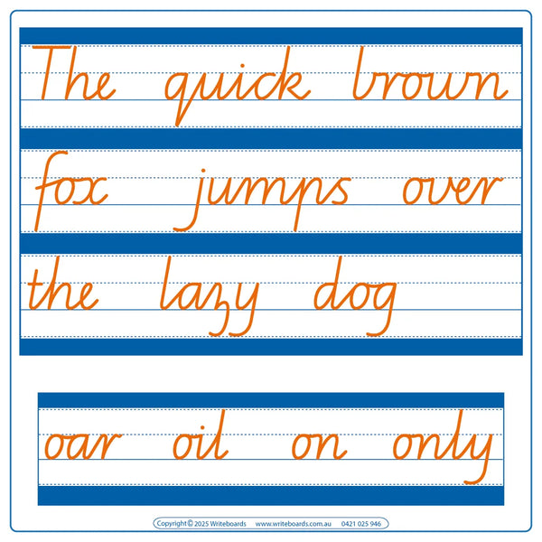 Cursive Handwriting Pack - VIC Modern Cursive Font - Writeboards