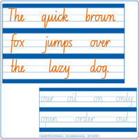 Cursive Writing Pack NSW Foundation Font - Writeboards