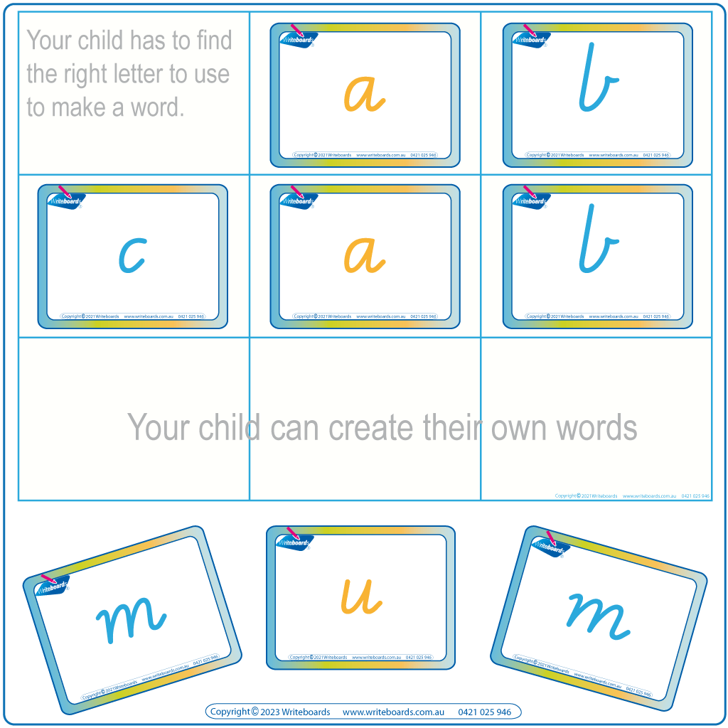 Compound Words - VIC Modern Cursive Font - Writeboards