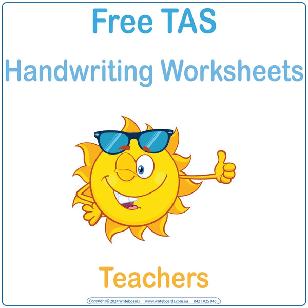 TAS Modern Cursive Font Worksheets for Teachers - Writeboards