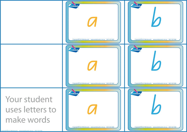 CVC Word Games – QLD Modern Cursive Font Literacy Resources - Writeboards