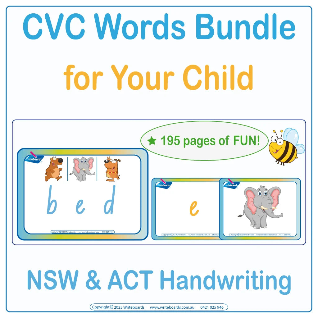 Teach Your Child to Spell and Read using NSW & ACT school handwriting