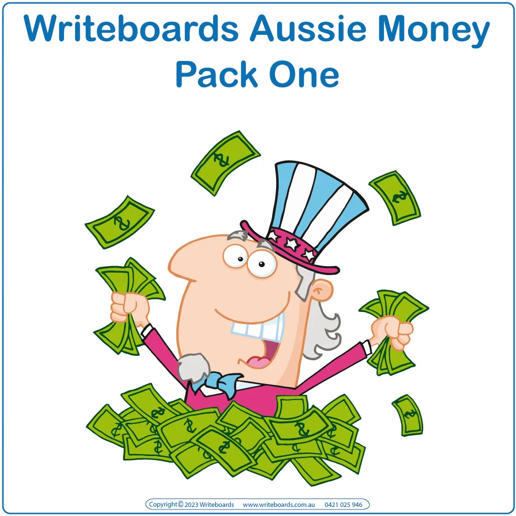 Australian Money Pack One - Writeboards