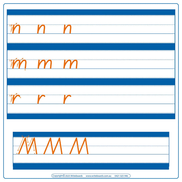 Family Letter Worksheet Pack - NSW Foundation Font - Writeboards