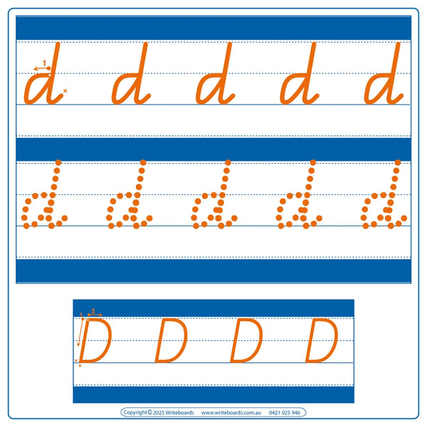 QLD Modern Cursive Font School Starter Worksheets - Writeboards