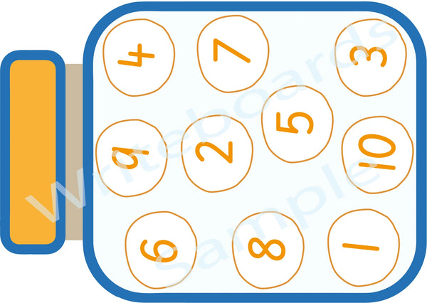 SA Modern Cursive Font Counting Busy Book for Childcare - Writeboards
