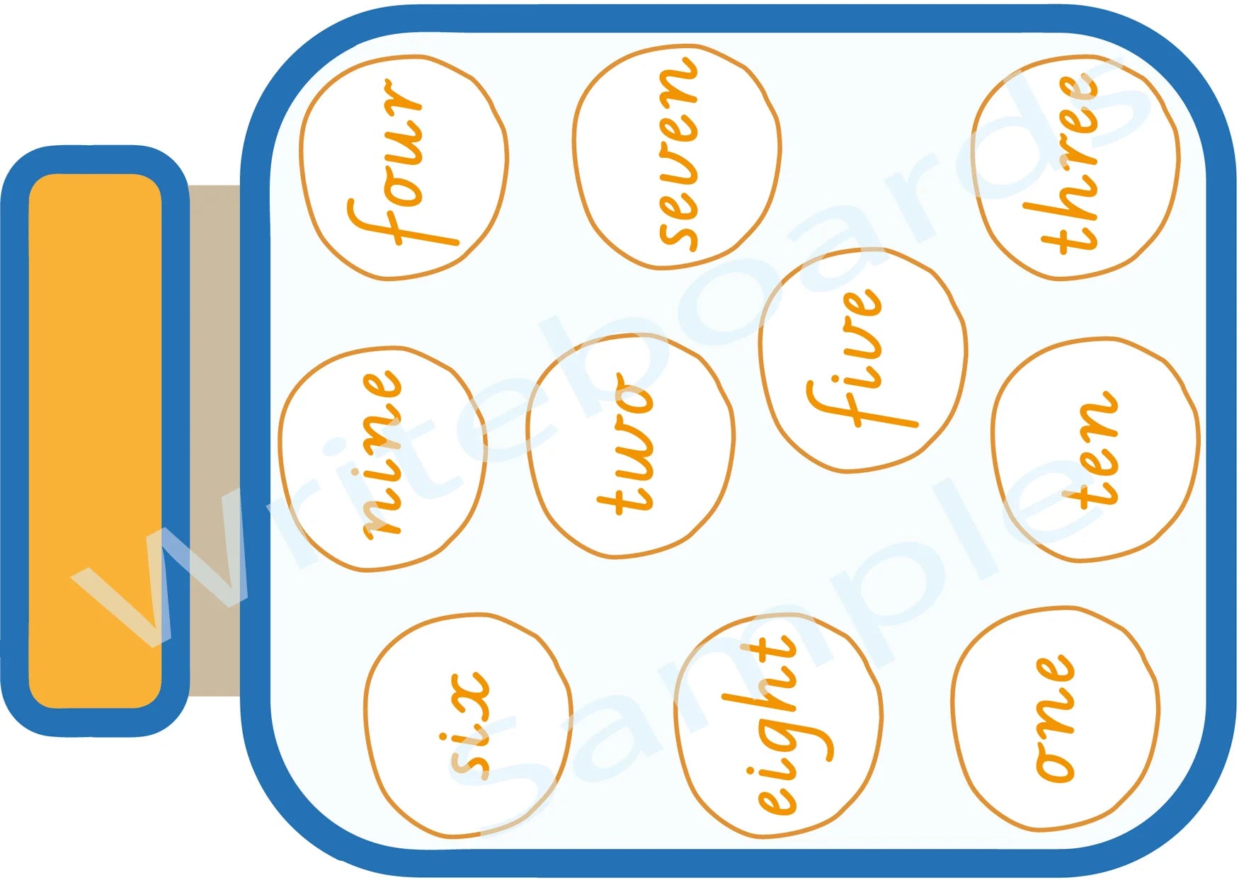 VIC Modern Cursive Cookie Numbers Words Busy Book for Childcare ...