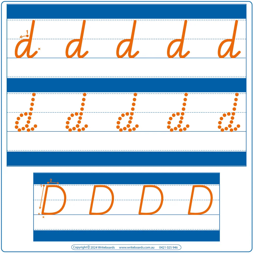 Worksheet Pack A - VIC Modern Cursive Font - Writeboards