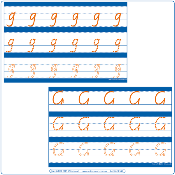 Worksheet Pack B - VIC Modern Cursive Font | Writeboards | Children’s ...