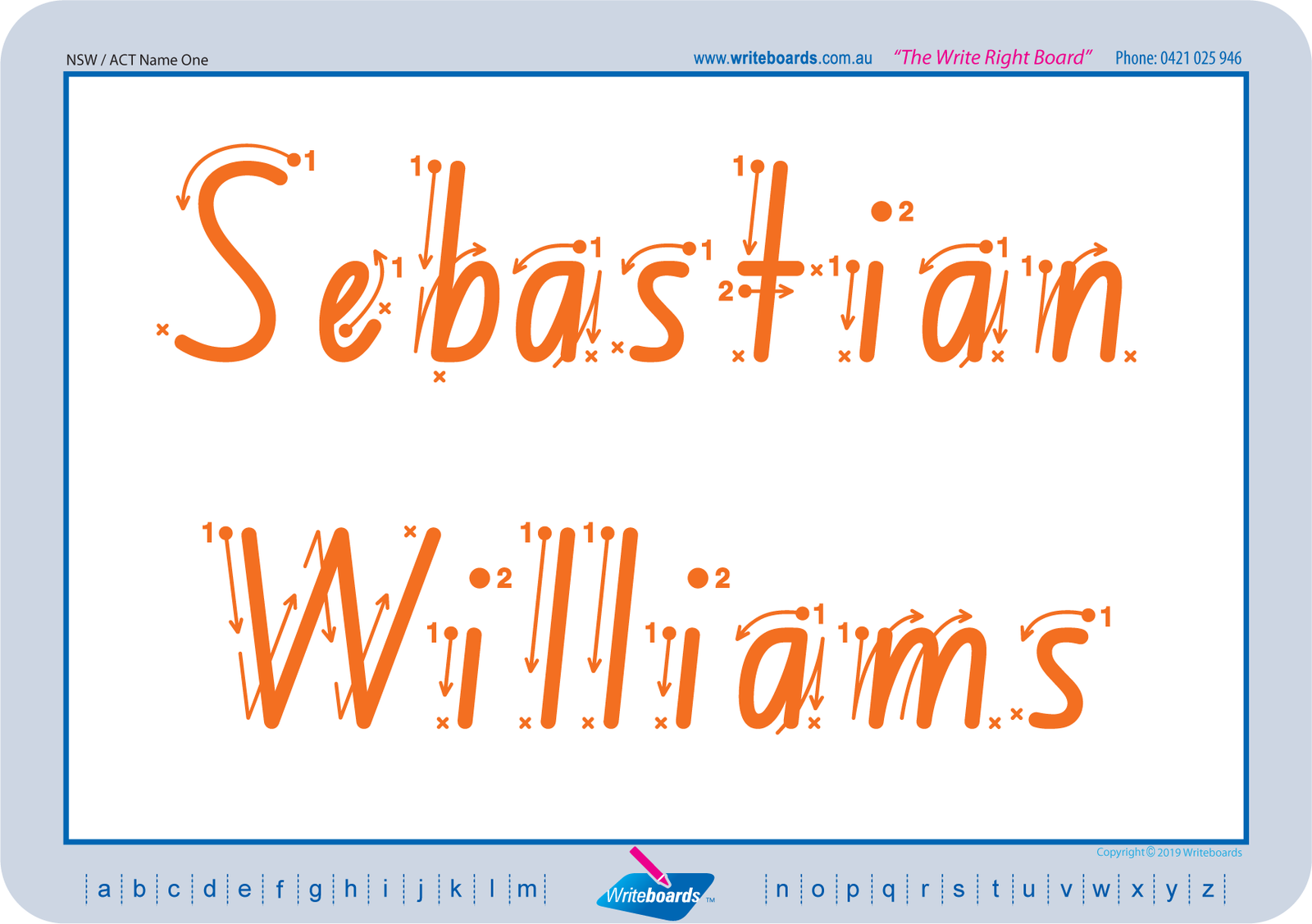 Teach Your Child How to Write Their Name using NSW Foundation Font