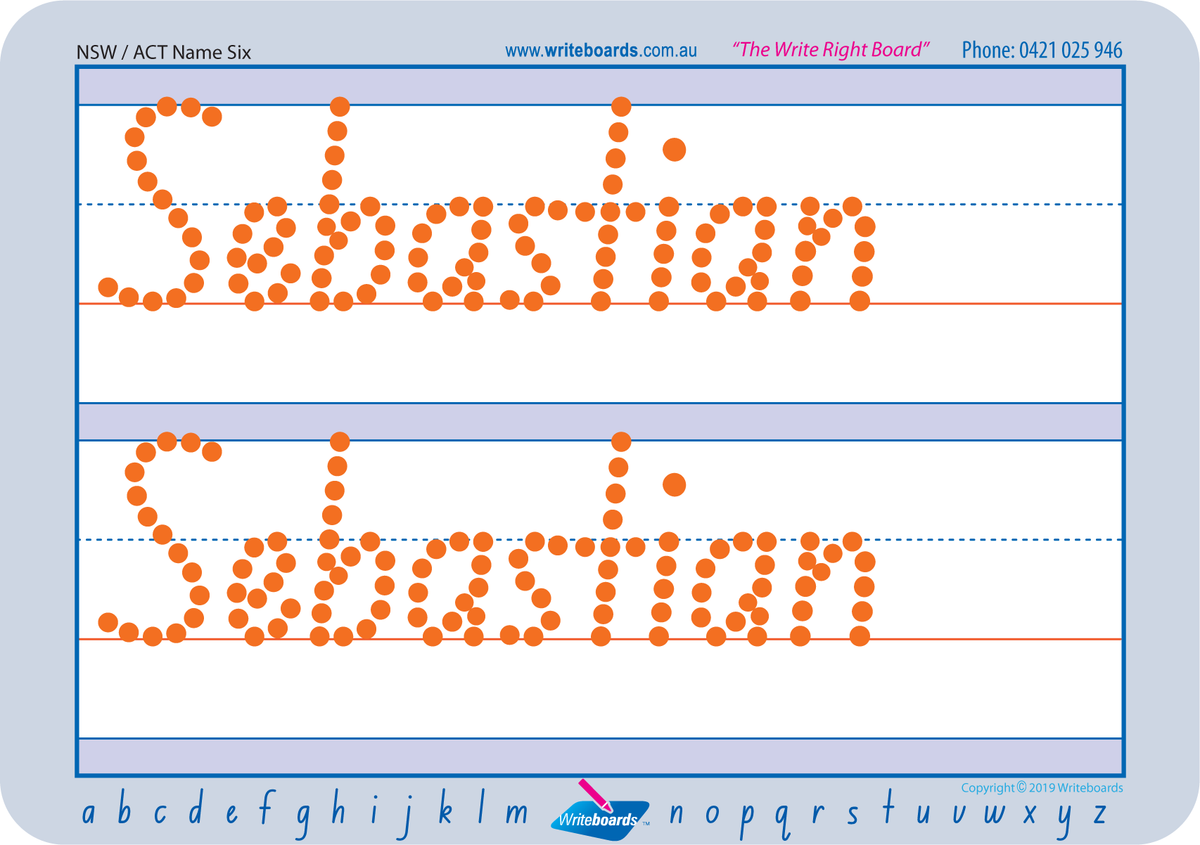 Teach Your Child How to Write Their Name using NSW Foundation Font ...