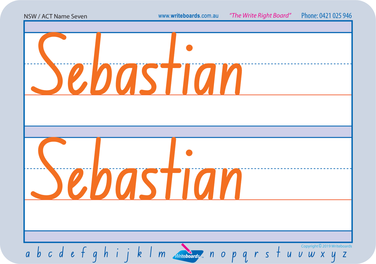 Teach Your Child How to Write Their Name using NSW Foundation Font ...