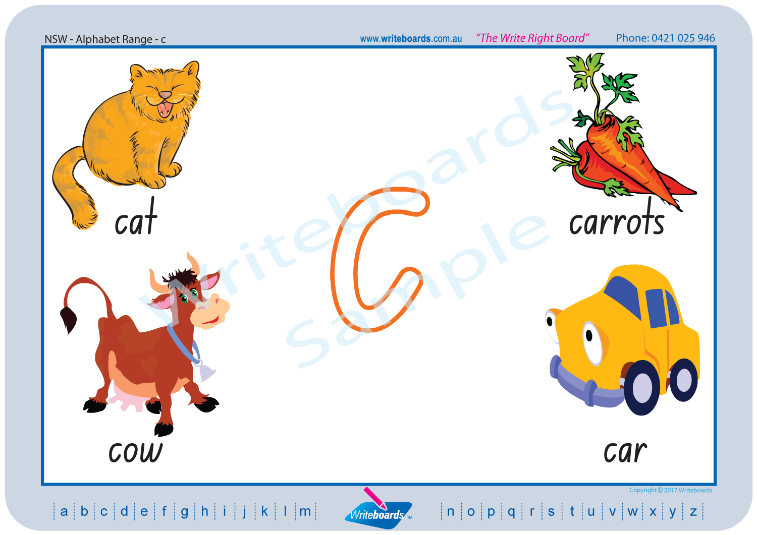 Alphabet Range - NSW Foundation Font | Writeboards | Children’s Writing ...