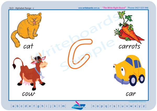 QLD Modern Cursive Font Beginner Alphabet Worksheets - Writeboards
