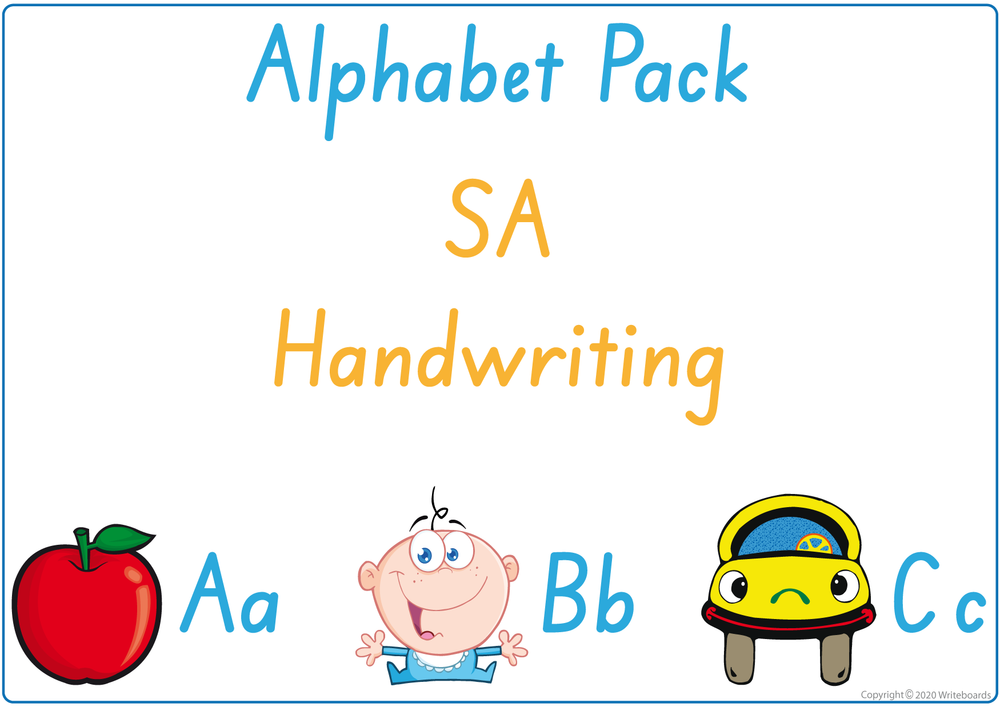 Busy Book Alphabet - SA Handwriting | Writeboards | Children’s Writing ...