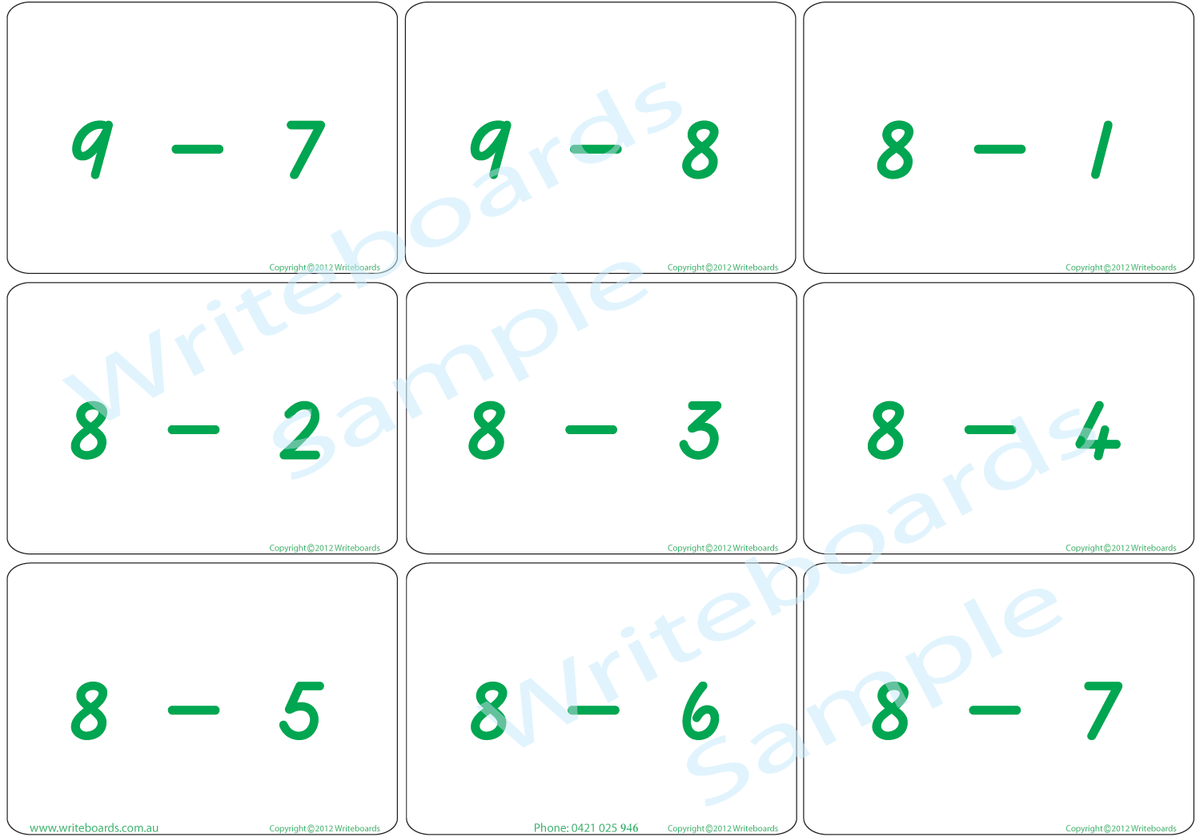 Arithmetic Bingo - TAS Modern Cursive Font | Writeboards | Children’s ...