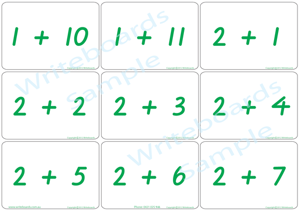 Arithmetic Bingo - VIC Modern Cursive Font | Writeboards | Children’s ...