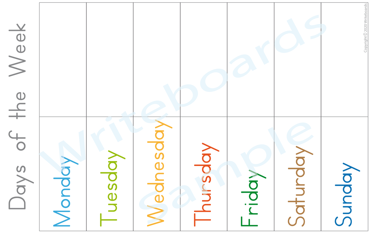 Busy Book Days of the Week Package - Writeboards