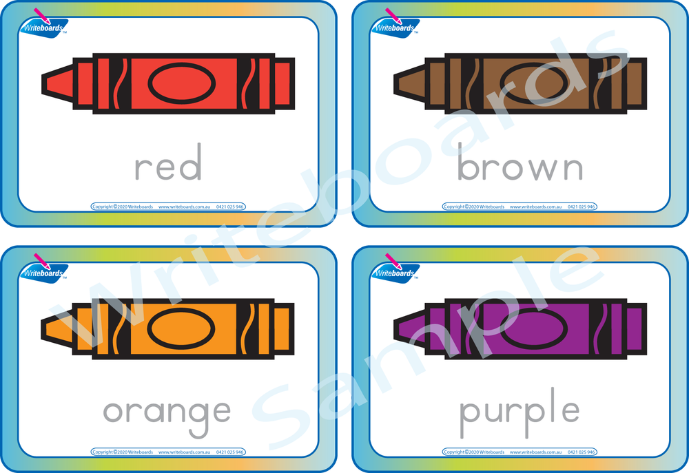 Busy Book Colours Package using Crayons | Writeboards | Children’s ...