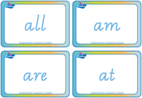 Sight Word Flashcards - VIC Modern Cursive Font Ages 3+ - Writeboards