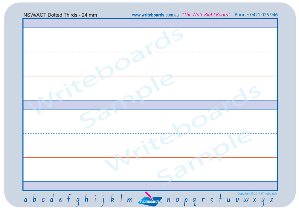 Dotted Thirds - NSW Foundation Font | Writeboards | Children’s Writing ...
