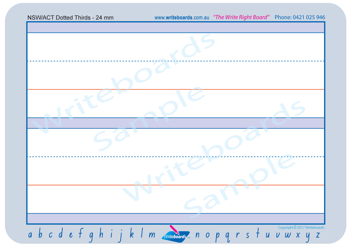 Dotted Thirds - NSW Foundation Font | Writeboards | Children’s Writing ...