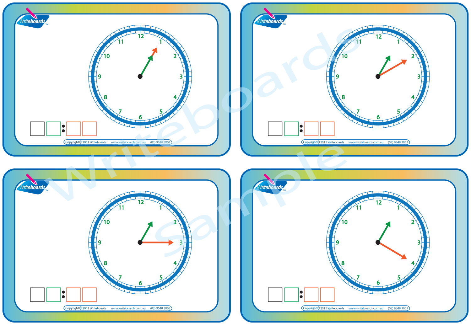 Learn to Tell the Time - Stage 2 | Writeboards | Children’s Writing Board