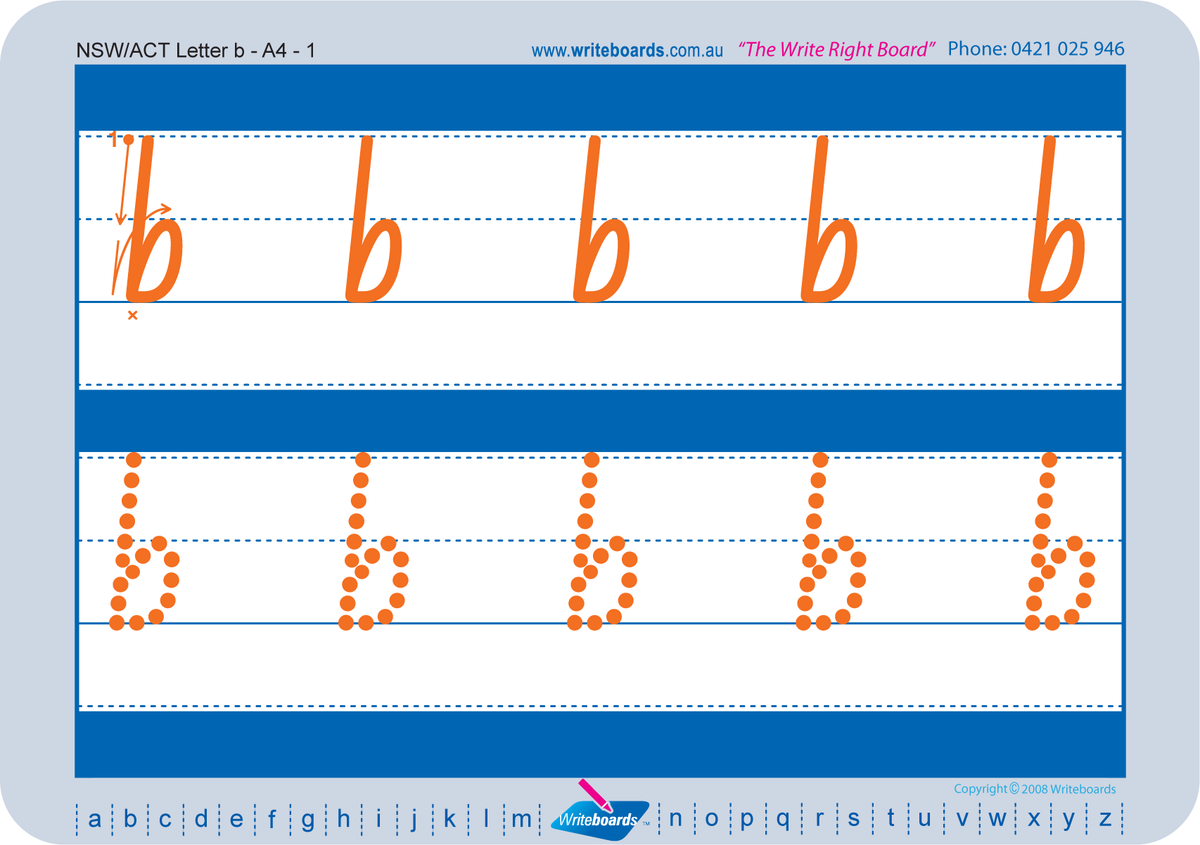 NSW Foundation Font Handwriting Freebie for OTs & Tutors - Writeboards