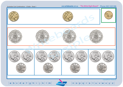 Australian Money Pack One - Writeboards