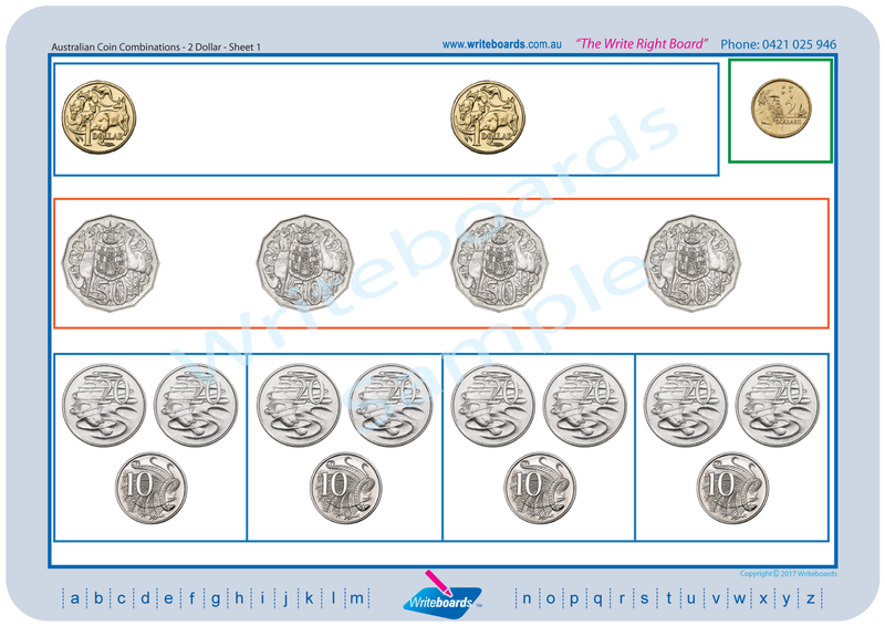 Australian Money Pack One - Writeboards
