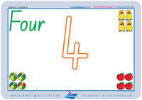 NSW Foundation Font Beginner Number Worksheets - Writeboards