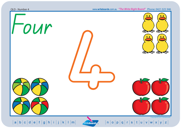 QLD Beginner Font | Beginner Number Tracing Worksheets Ages 3 ...