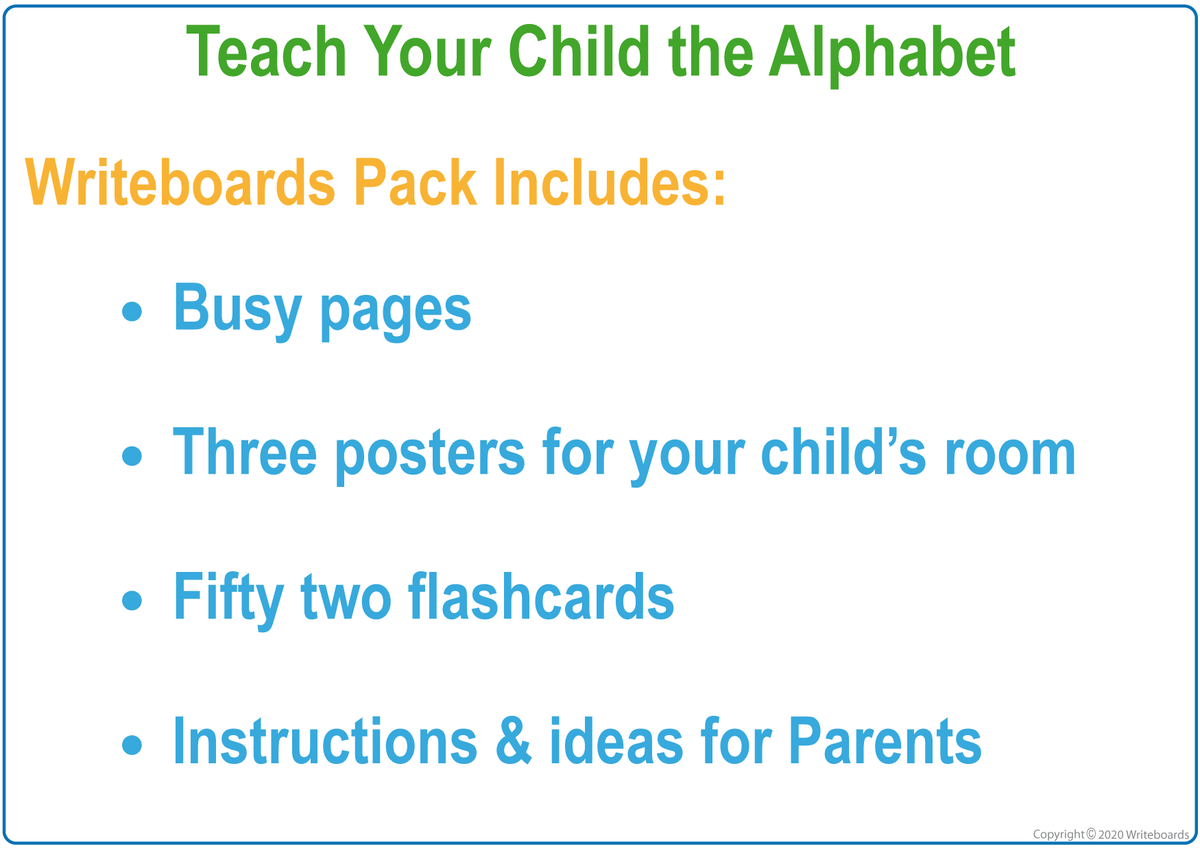 Busy Book Alphabet Package - Writeboards