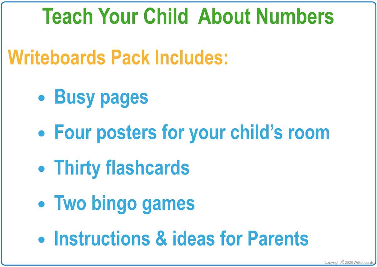 Busy Book Numbers - QLD Handwriting | Writeboards | Children’s Writing ...