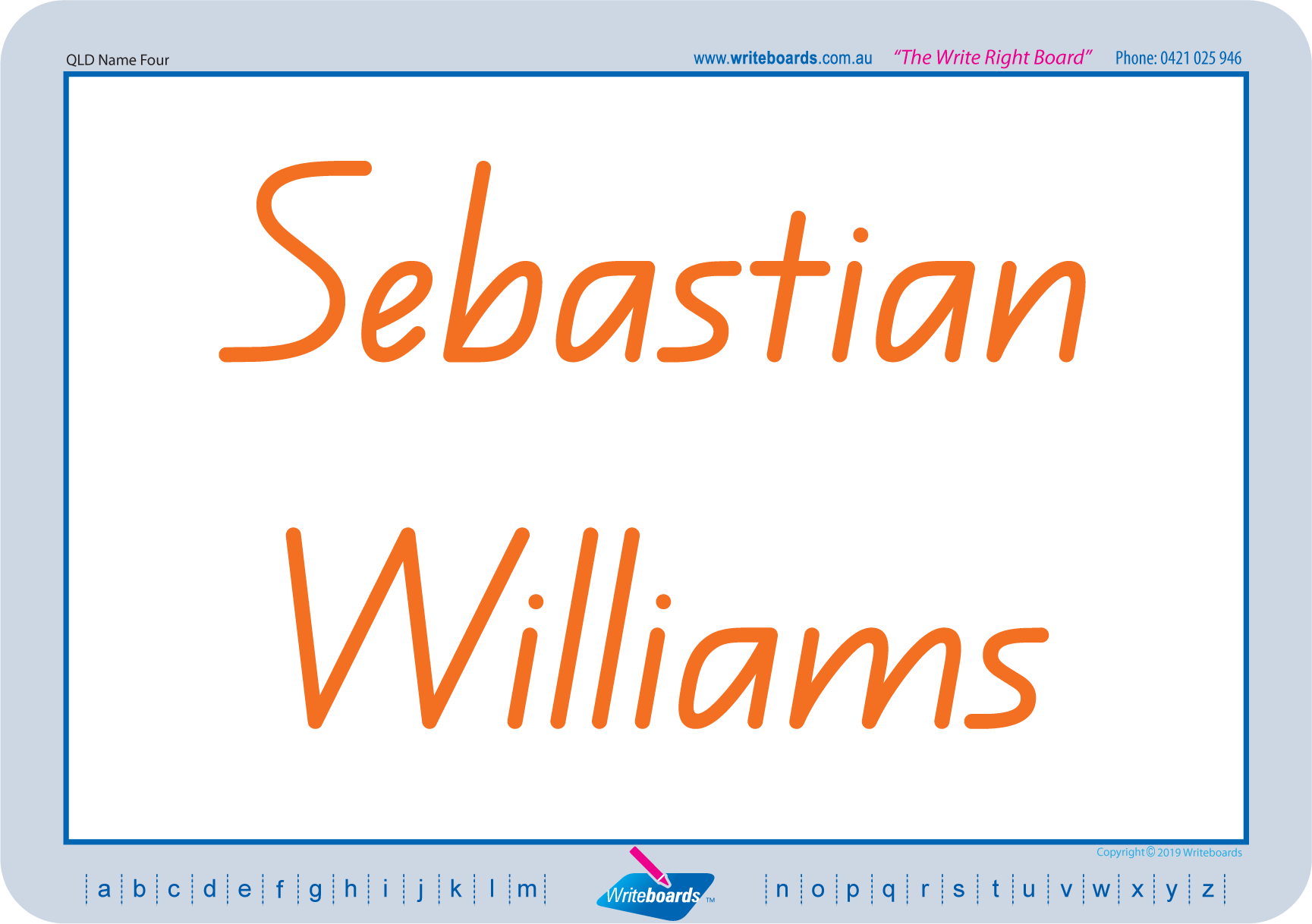 Teach Your Child How to Write Their Name using QLD Beginner Font ...