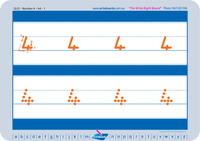 Free QLD Beginner Font Worksheets | Getting Ready for School - Writeboards