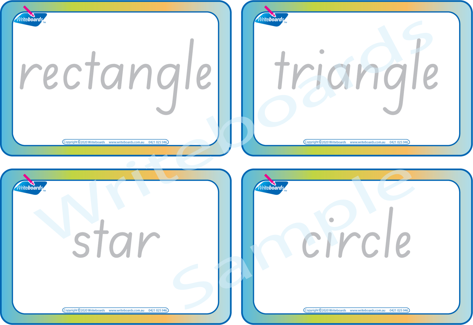 Busy Book Shapes - SA Handwriting | Writeboards | Children’s Writing Board