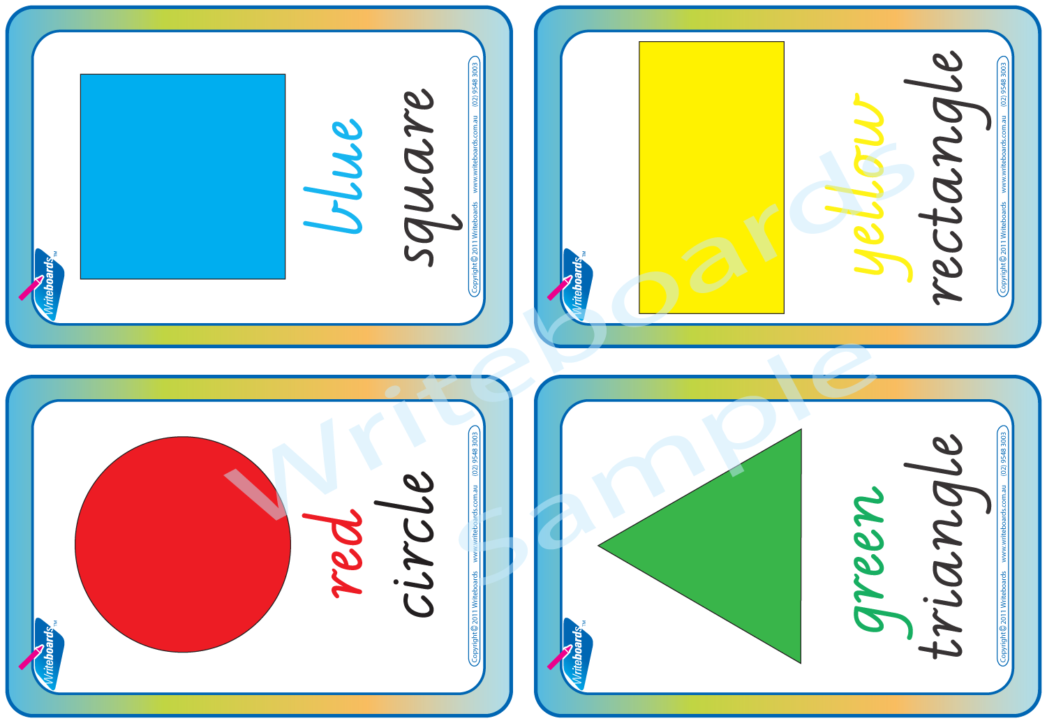 VIC Modern Cursive Font Shape and Colour Worksheets - Writeboards