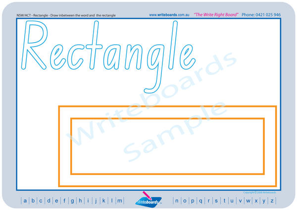 Shape and Colour Pack - NSW Foundation Font | Writeboards | Children’s ...