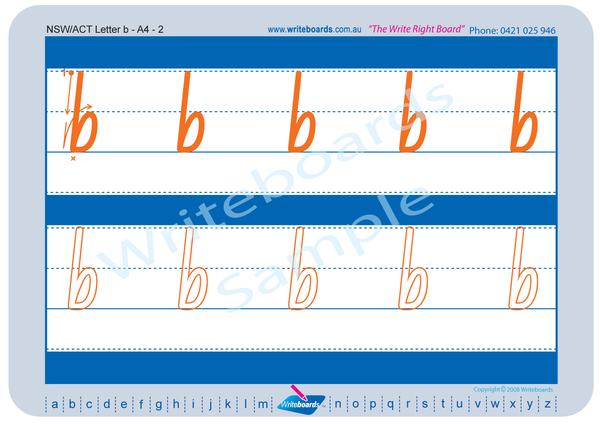 NSW Foundation Font School Starter Worksheets - Writeboards
