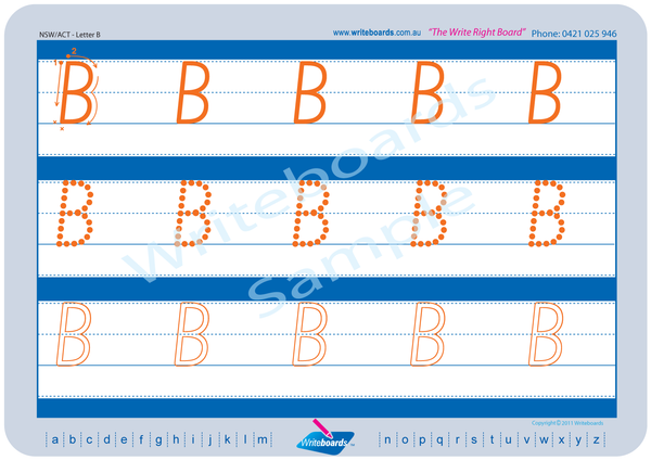 NSW Foundation Font Year 1 & 2 Worksheets - Writeboards