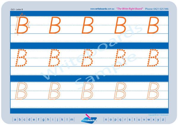 QLD Modern Cursive Font Year 1 & 2 Worksheets - Writeboards